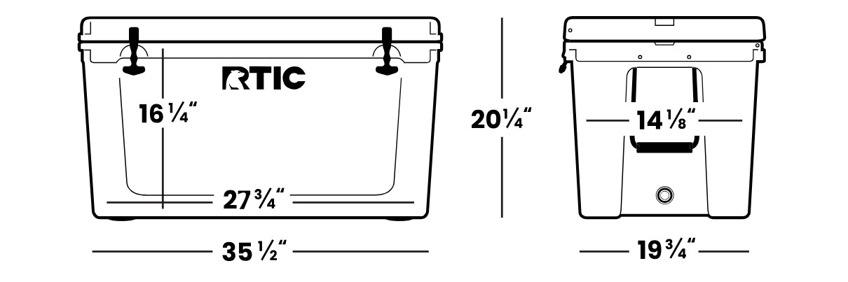 RTIC 110 QT Hard Sided Cooler - Seek & Score