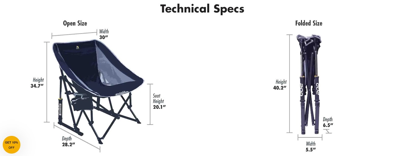 GCI Outdoor Pod Rocker Chair - Seek & Score